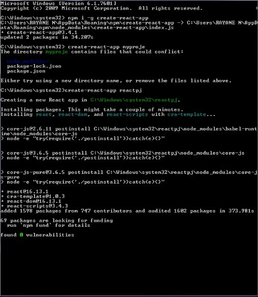 برخورد با مشکل کد Npm Init React App My App