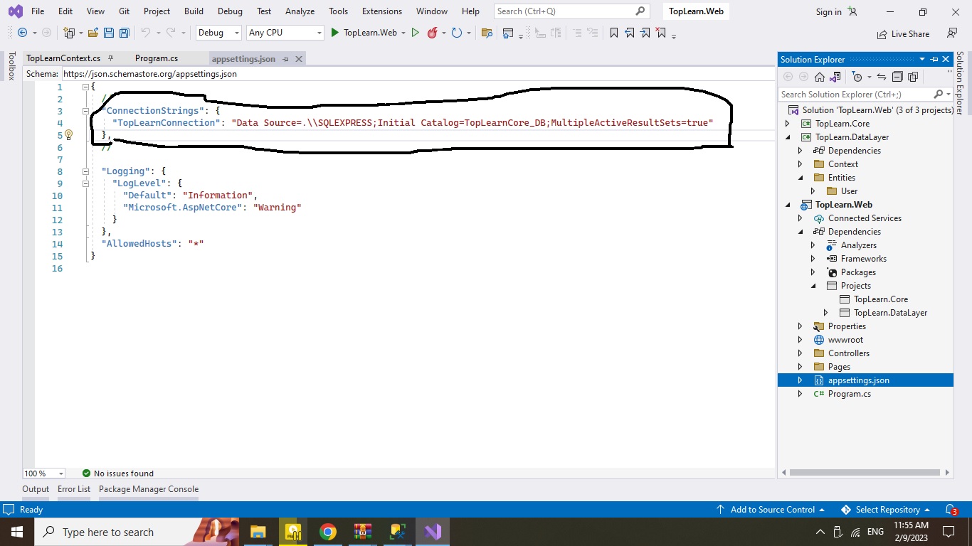 نبود Startup در visual studio 2022