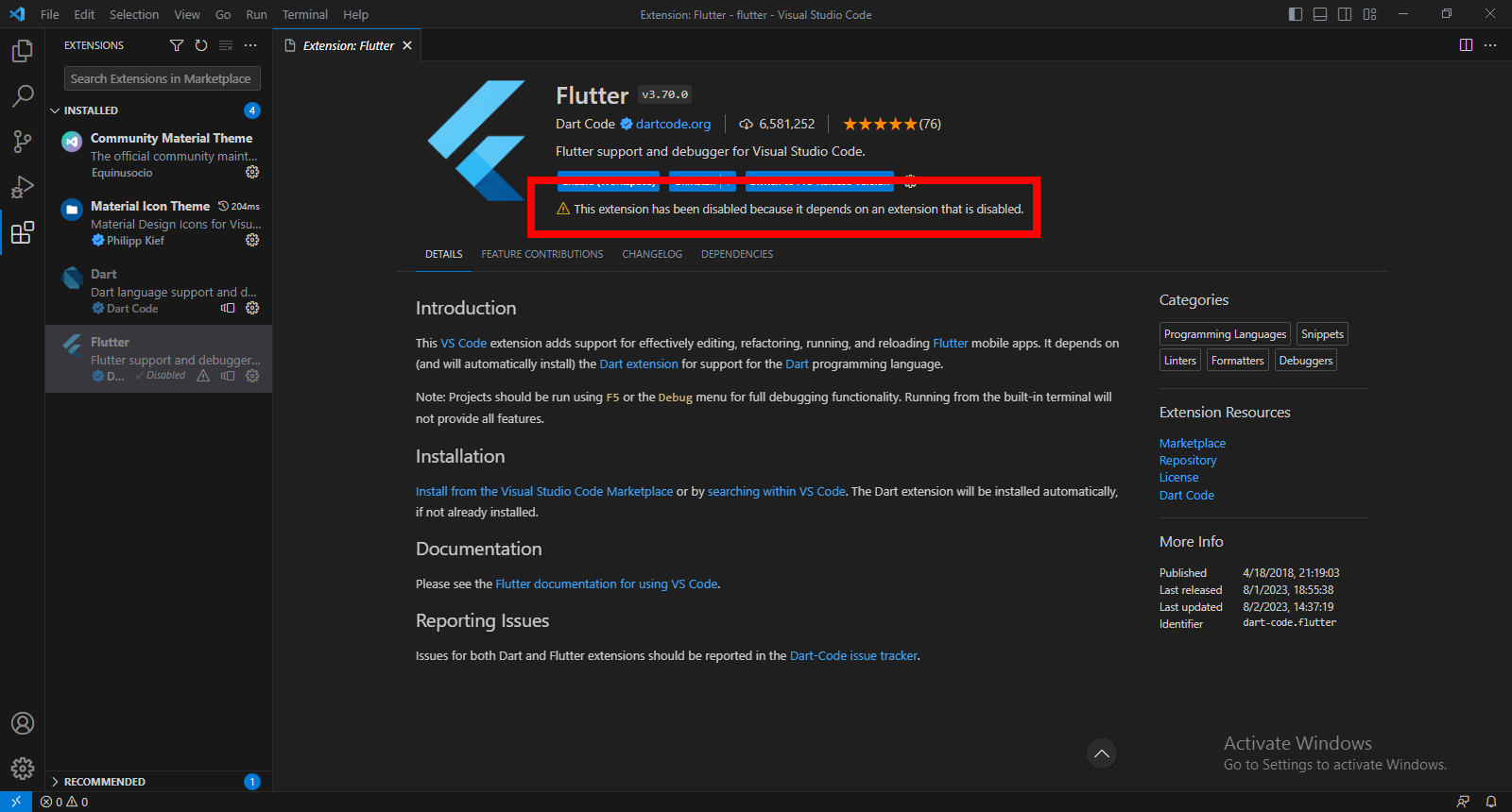 خطا در دانلود افزونه فلاتر